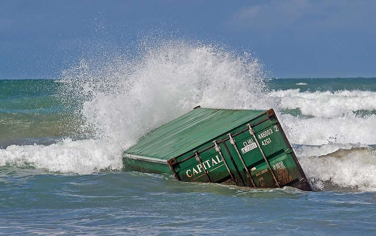 Wrecked cargo ship on New Zealand reef breaks up
