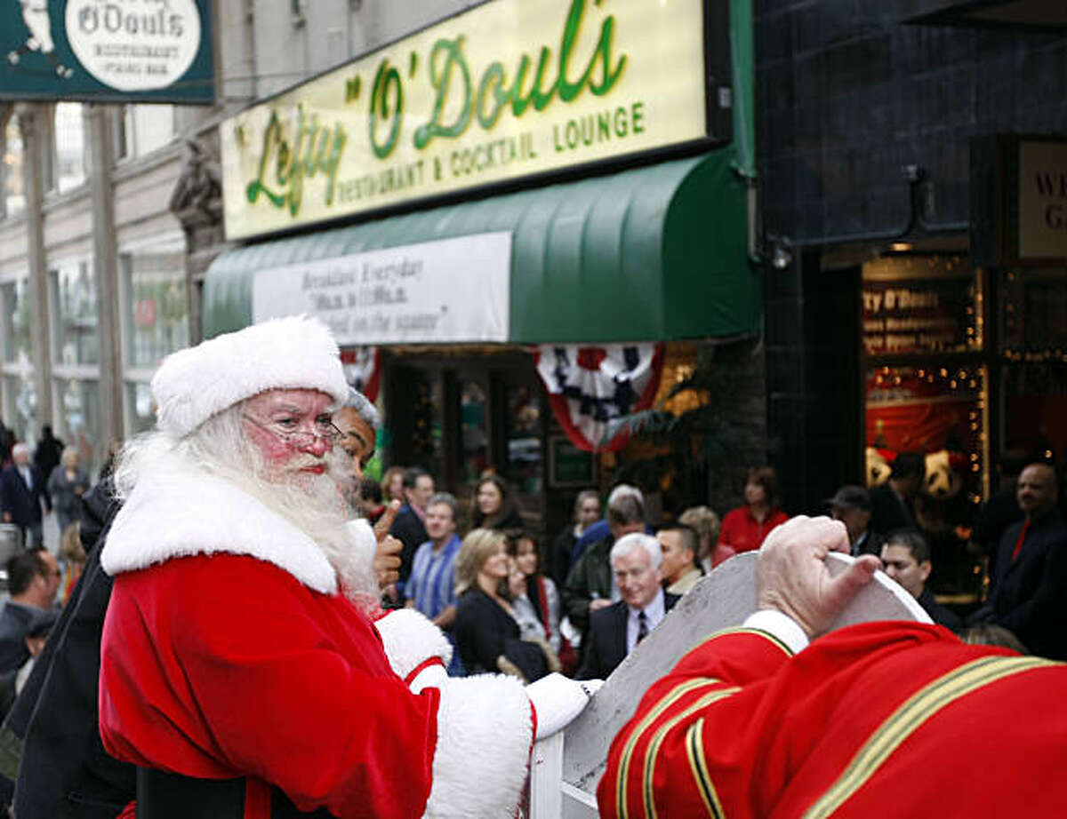 'Santa John' Toomey appears in Union Square