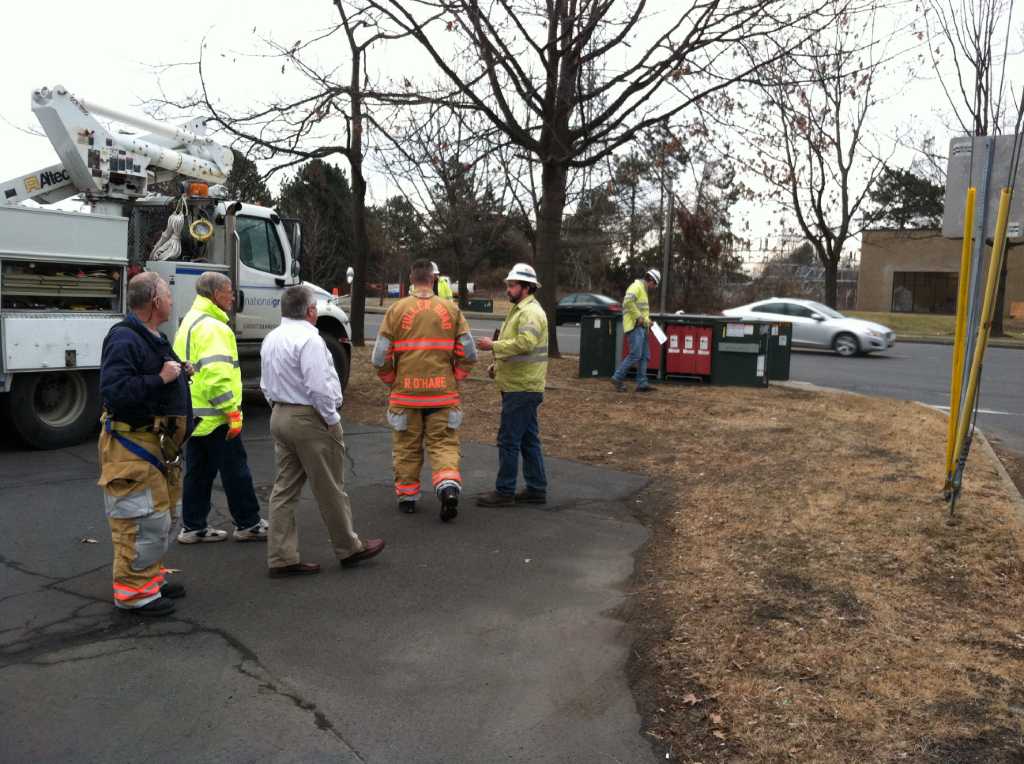 Power restored after transformer blows