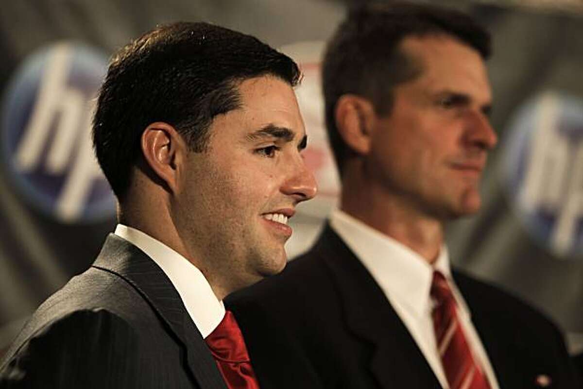 Jim Harbaugh is named 49ers' head coach