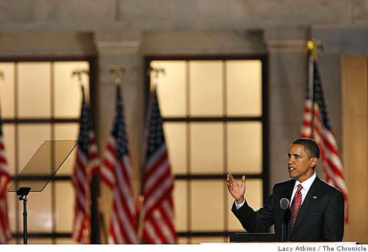 Obama pledges to restore promise of the U.S.