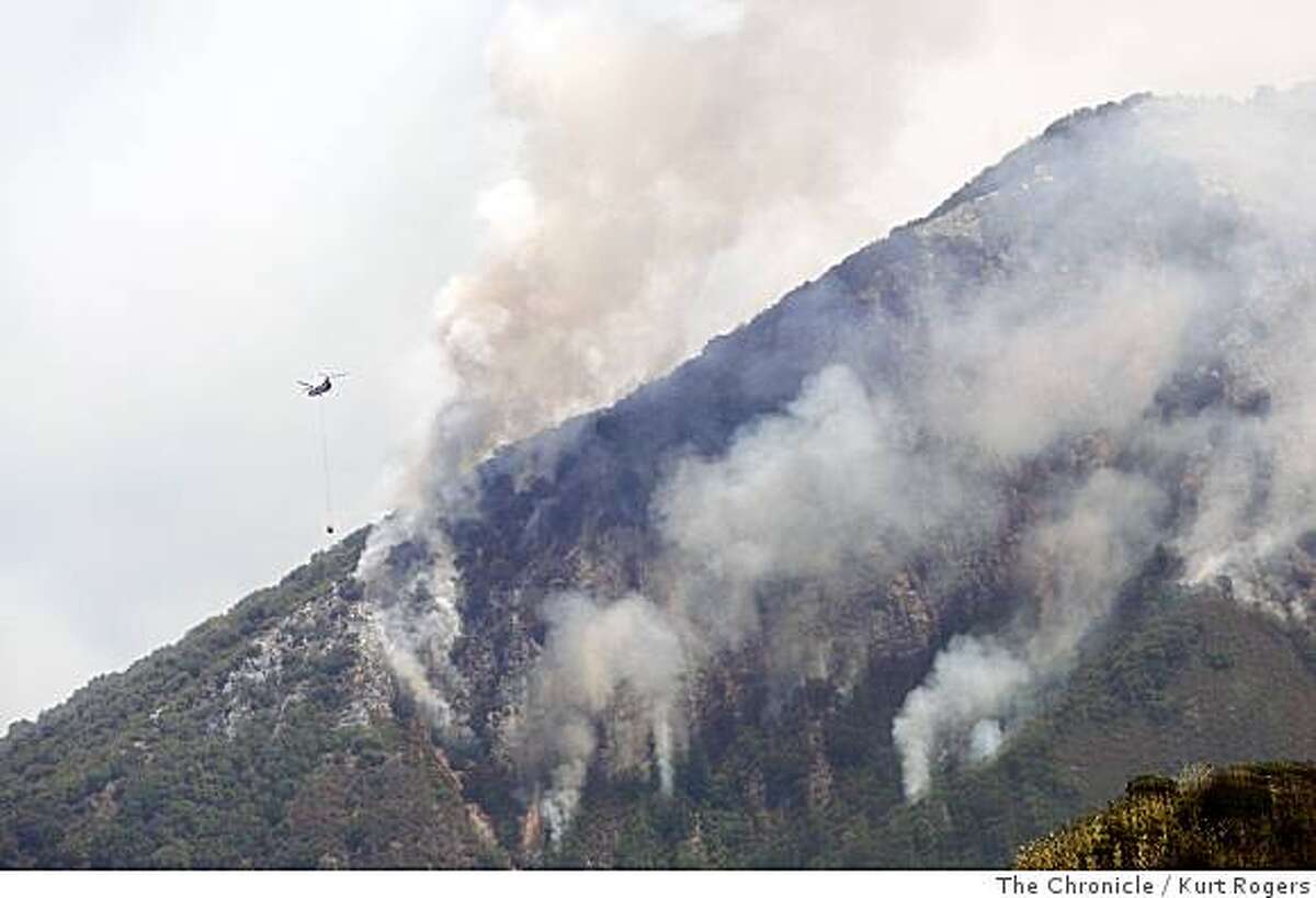 Life at Big Sur Fire: hard work, free fruit