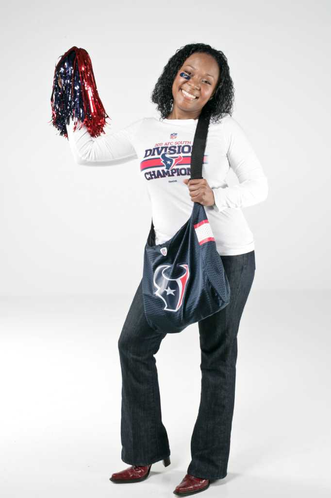 Fashionable female fans show off Texans' pride