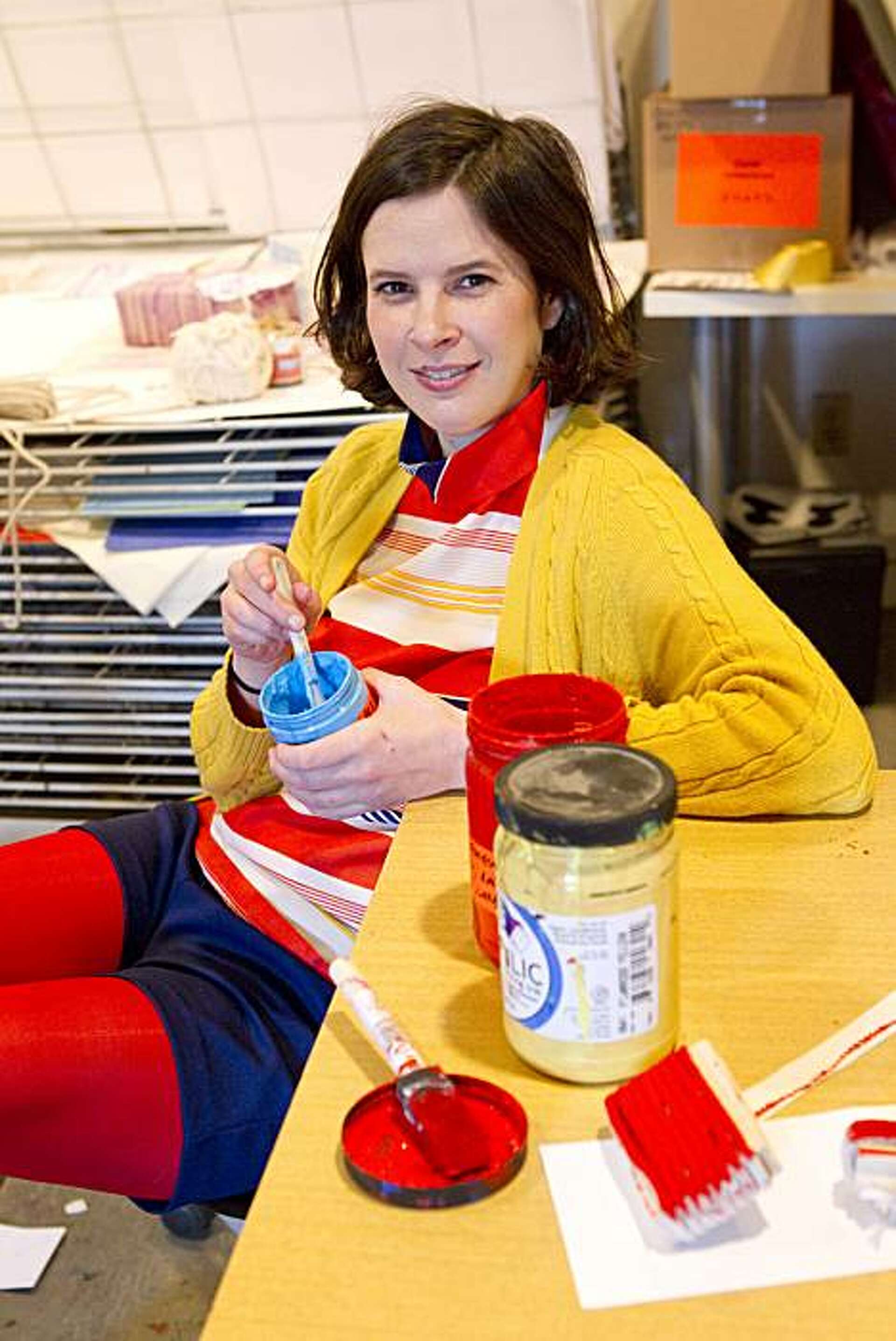 Christine Schmidt's Yellow Owl print workshop