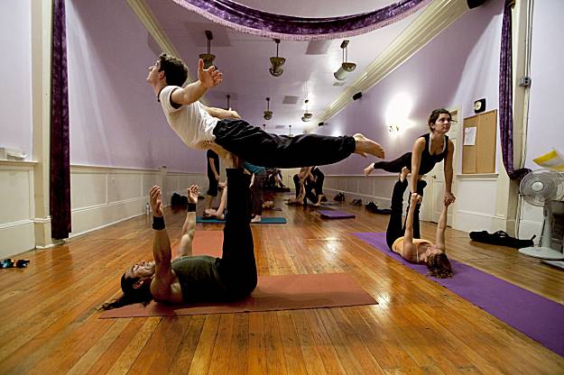 Flying yoga takes off in S.F.