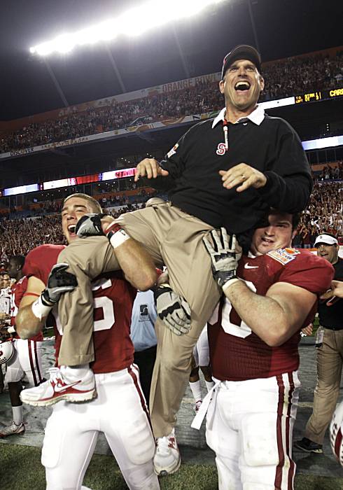 Jim Harbaugh raises bar for Stanford's next coach