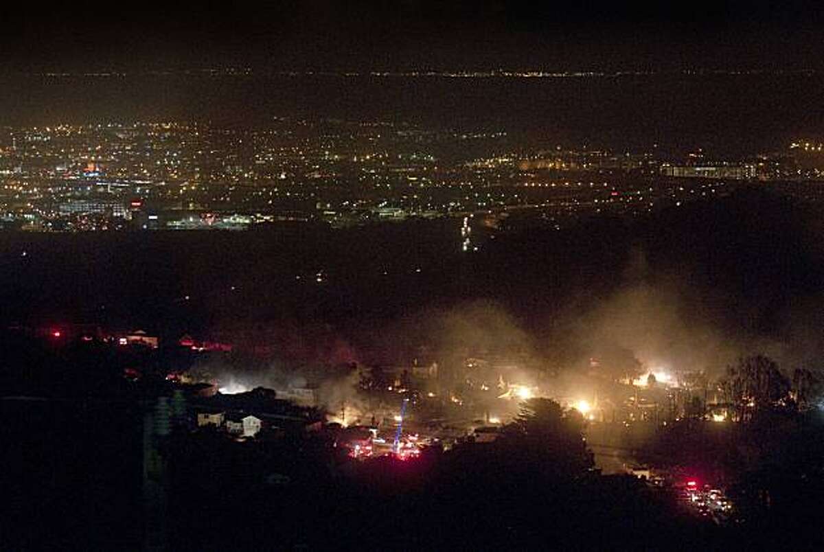 San Bruno fire levels neighborhood - gas explosion