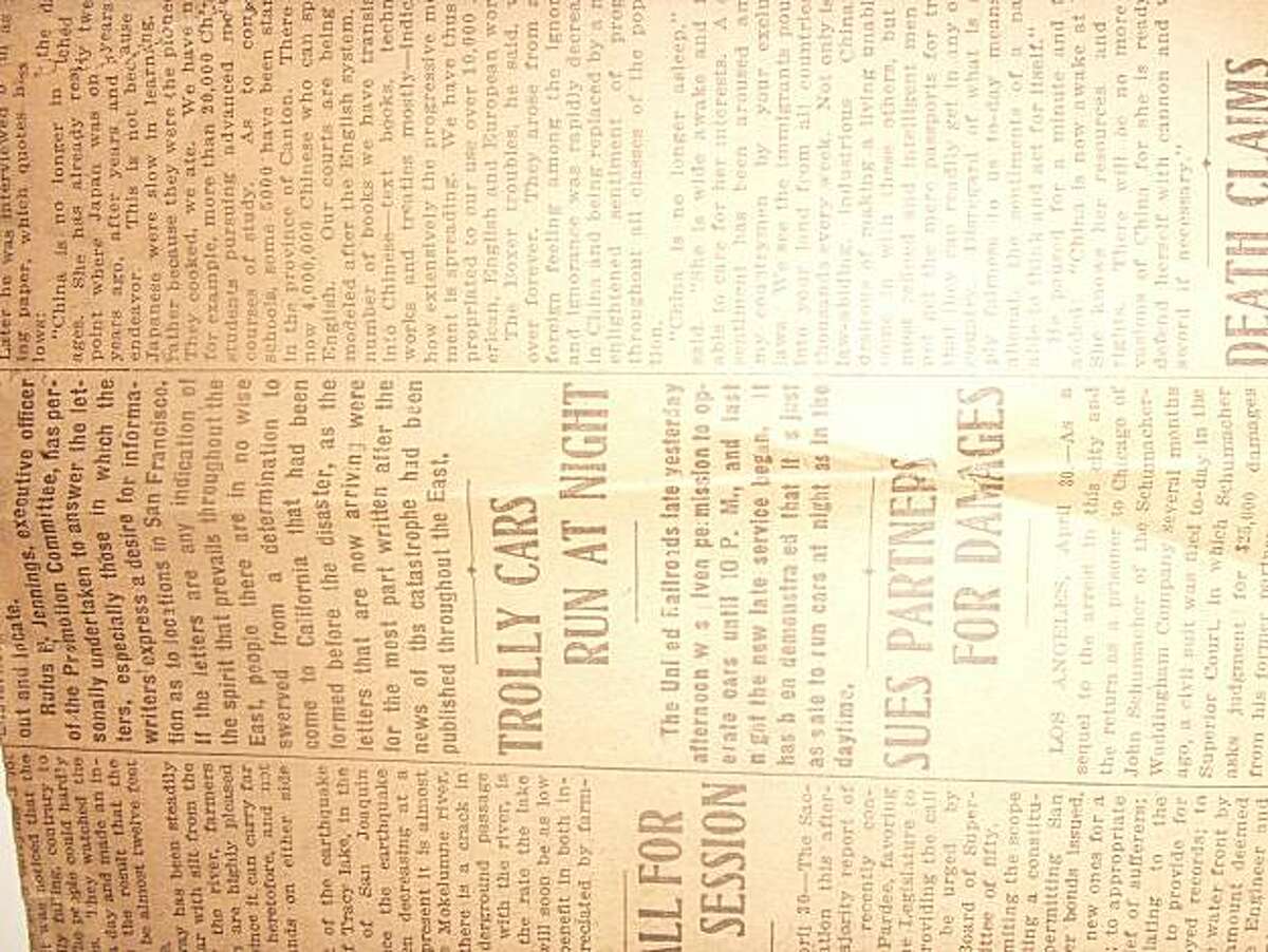 Remembering the great earthquake of 1906