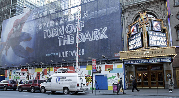 Spider-Man musical's actor plunges into stage pit