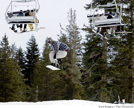 Early season skiers hit the slopes