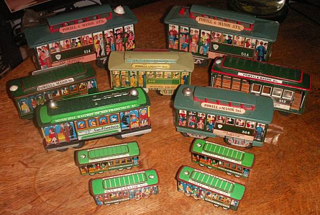 Tin toy San Francisco Cable Cars ca 1960's