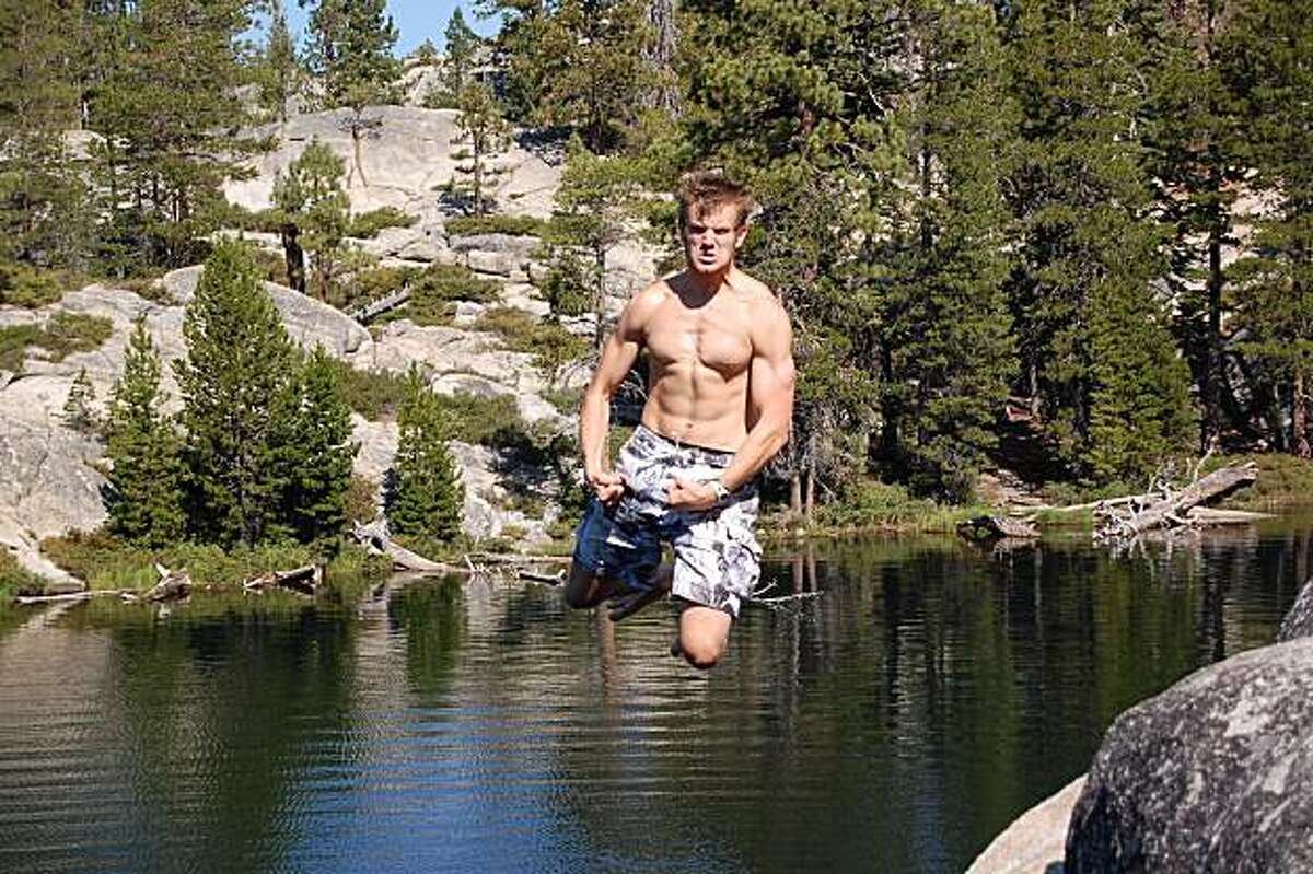 Geronimo! A great cliff-jumping spot in the Sierra