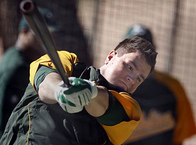 Jack Cust is back in his comfort zone with A's