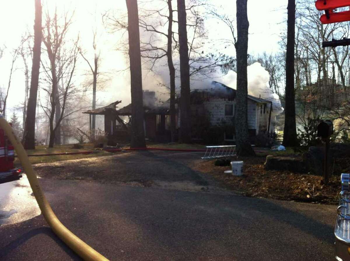 Fire razes New Canaan home