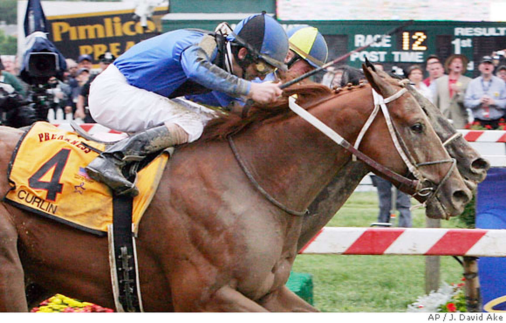 THE PREAKNESS / Curlin comes on for jewel of a win / Favorite Street ...