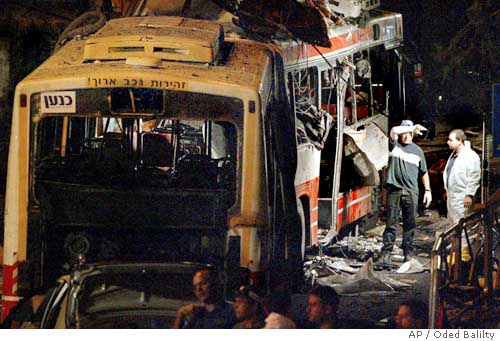 Attack on bus threatens Mideast peace plan / Israeli-Palestinian ...