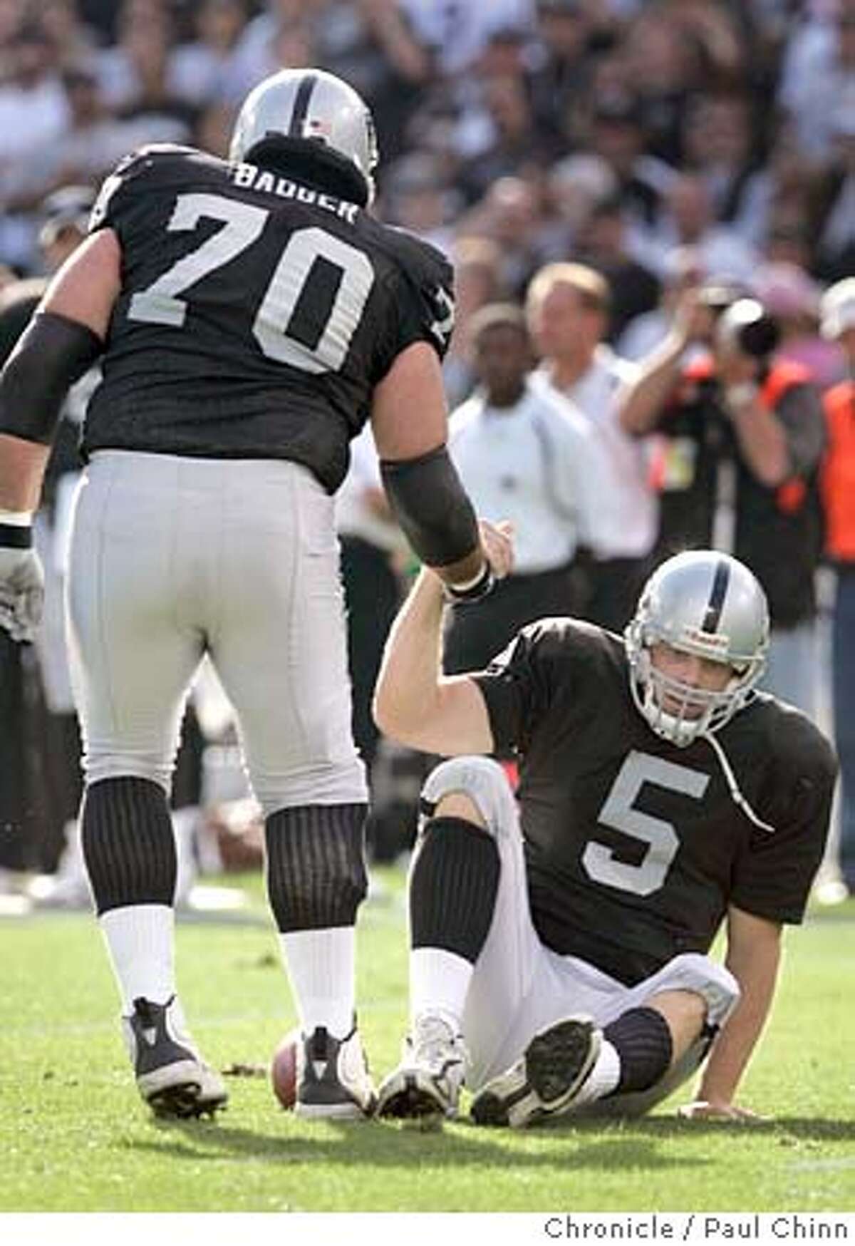 SINKING DEEPER / Oakland QB hears it from angry fans