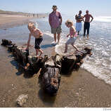 Shipwreck makes a romantic return / Remains of clipper ship appear ...