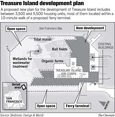 Towers, farm seen for Treasure Island / Self-sustaining neighborhood of ...