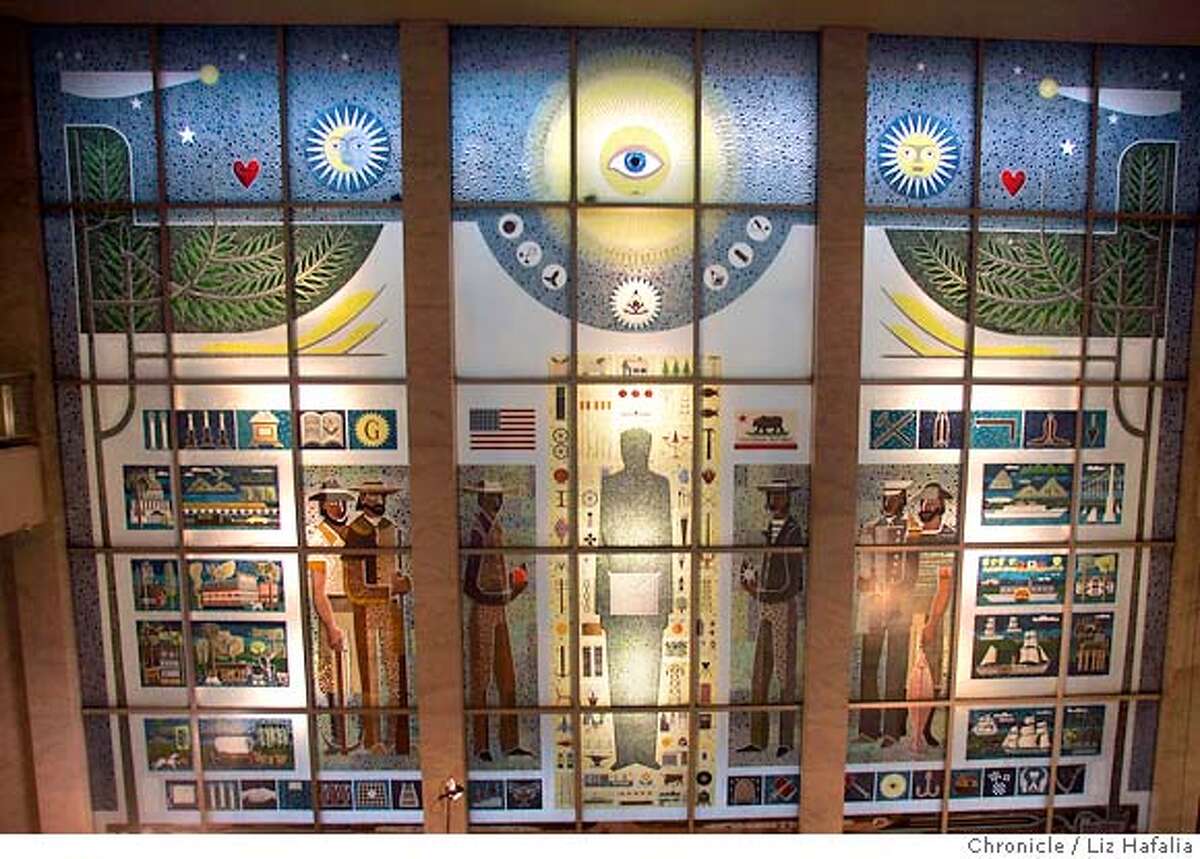 It's lively and colorful, but a mural depicting history is showing its age