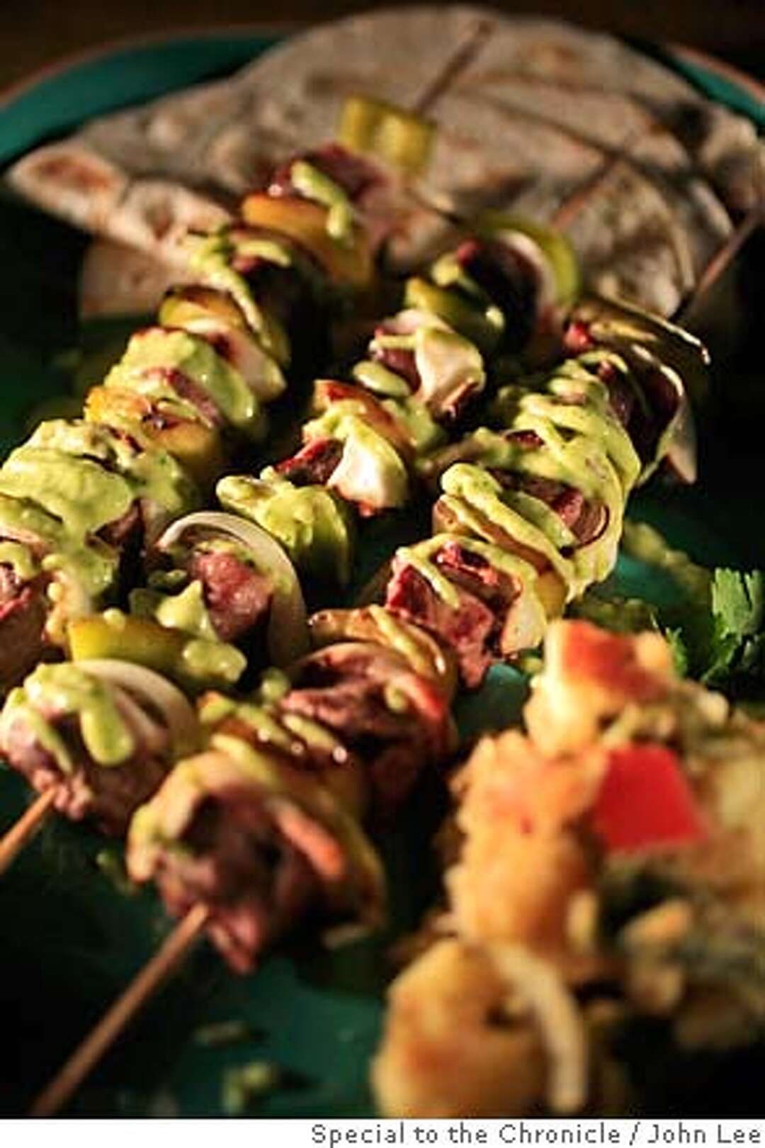 Grilled shish kebab, Mexican style