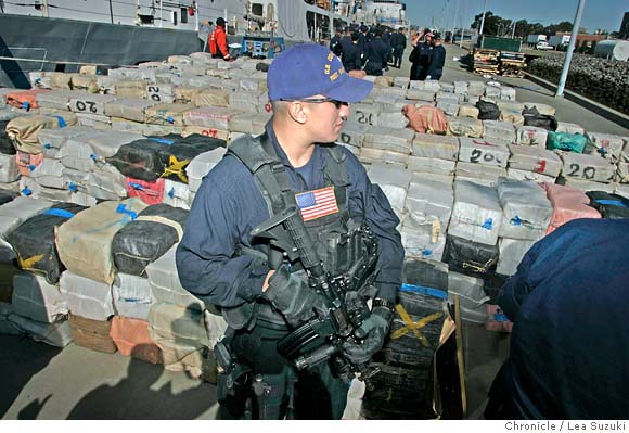 Coast Guard keeps eye on contraband cocaine haul