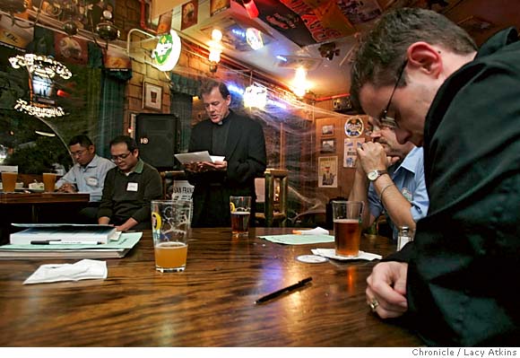 A priest walks into a bar -- and serves up some theology