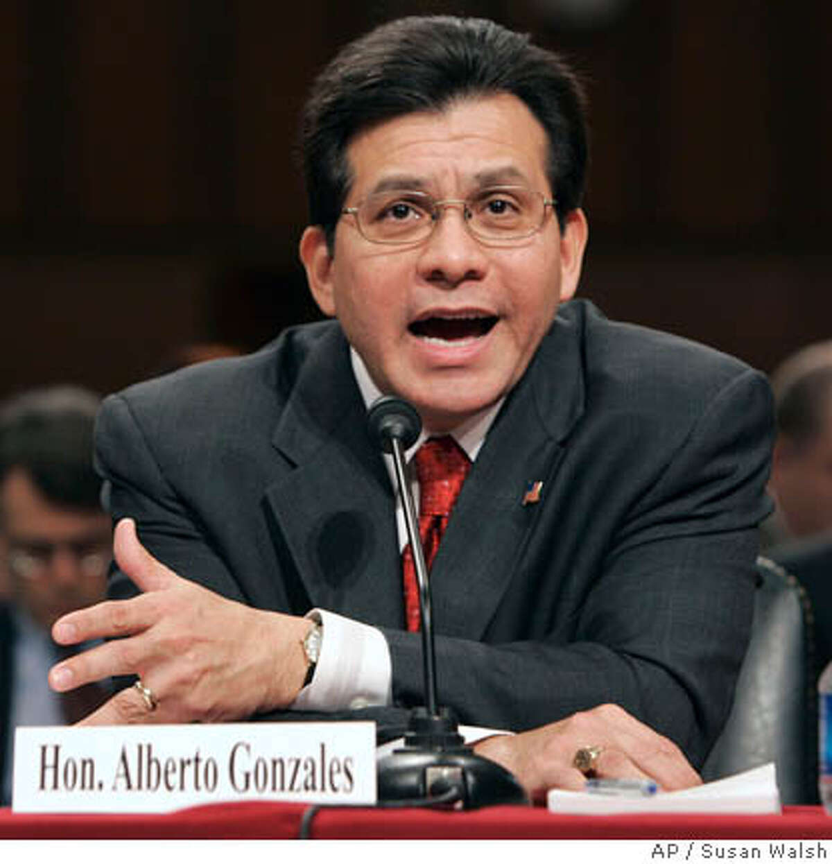 Gonzales fails to quell calls for resignation / Senate committee ...