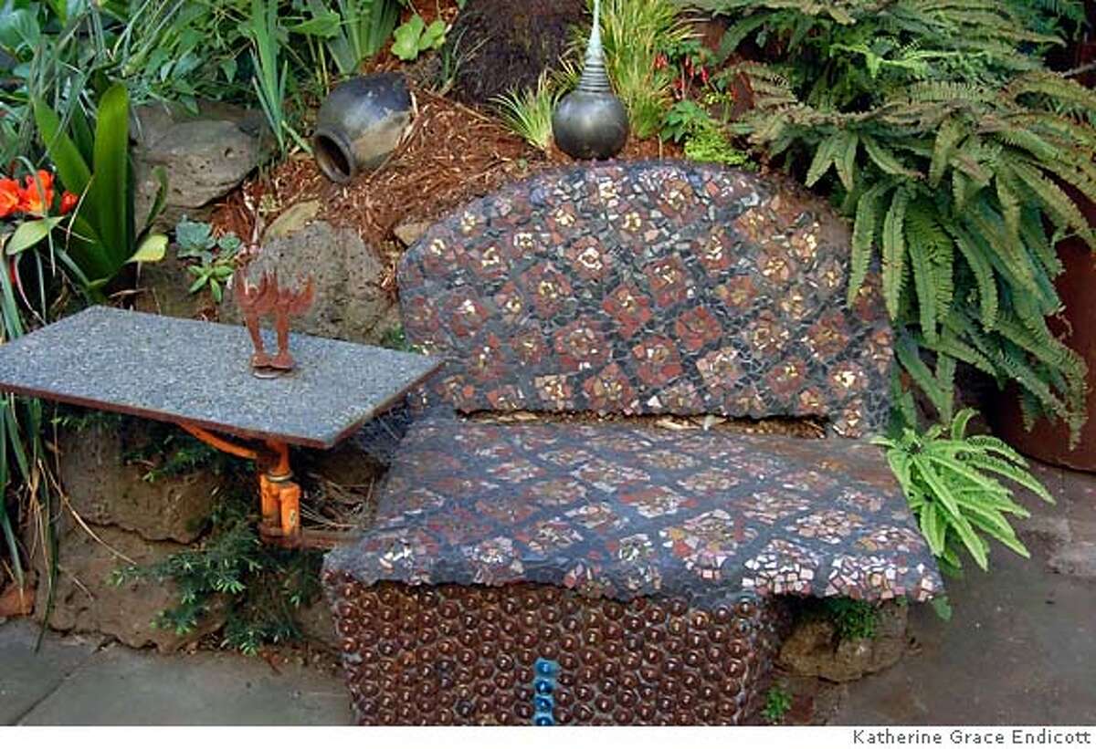 Neighborhood children help scrape together a quirky garden