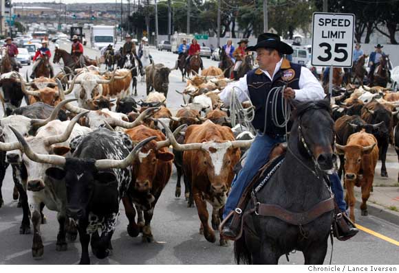 Cattle drive kicks off Cow Palace rodeo