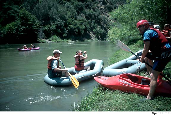 Do-it-yourself whitewater / In Cache Canyon, anyone can be up a creek ...