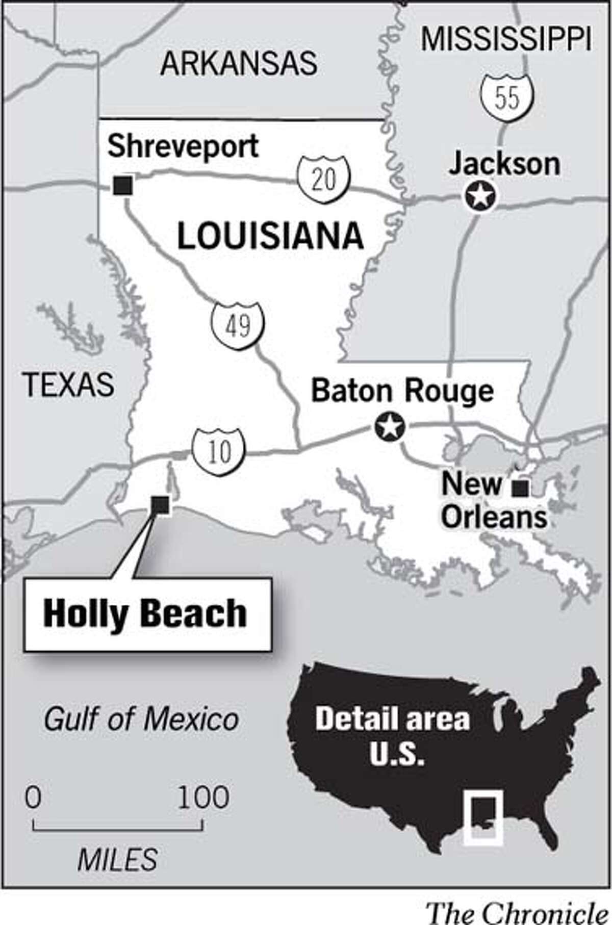 HOLLY BEACH, LA. / Beach town's residents say last goodbye