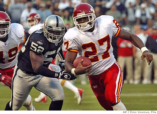 Raiders rookie making an impact / Linebacker Morrison has adjusted quickly