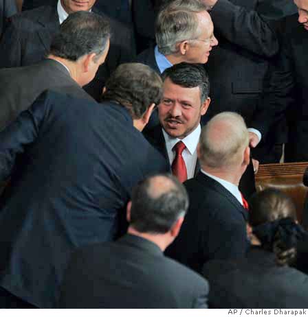 Jordan's king calls for U.S. help on Mideast peace / Abdullah addresses ...