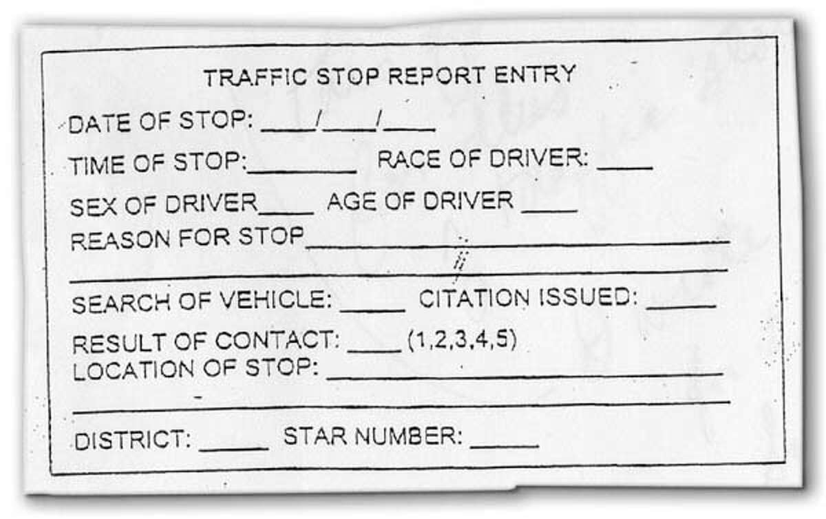 Police fail to report traffic stop data / S.F. commission ordered ...