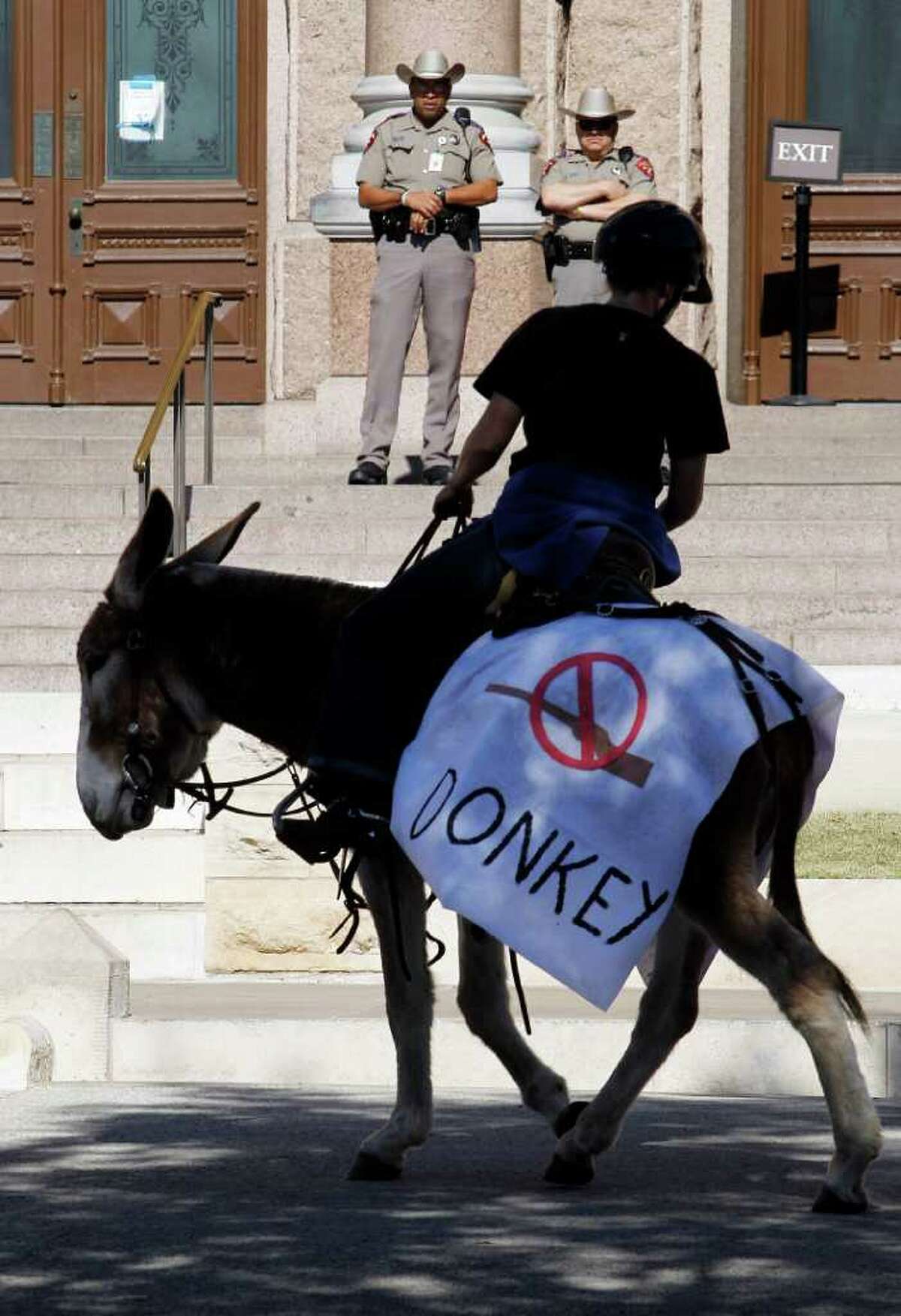 Texas burro protest