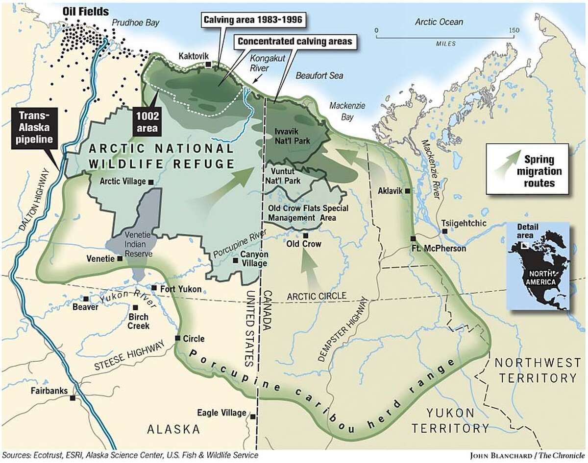 THE LAST REFUGE / Caribou migration, drilling plan symbolic of battle ...