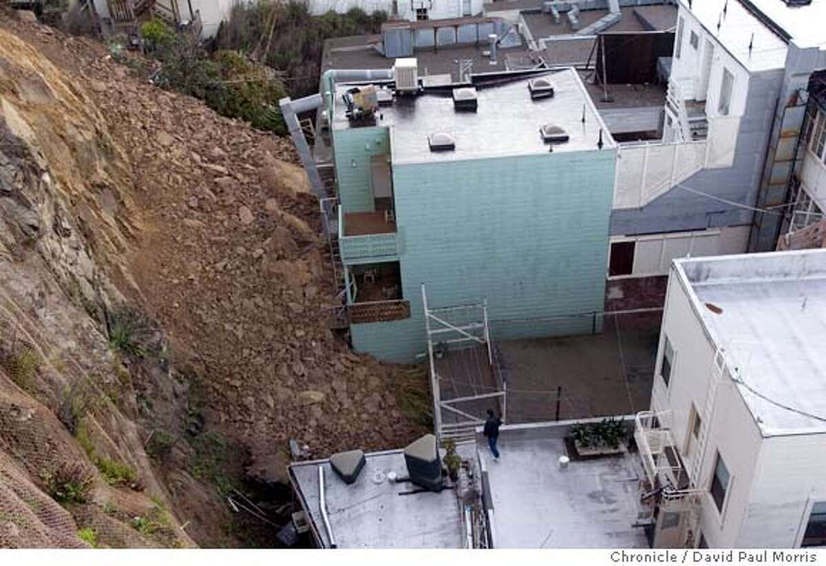 Telegraph Hill landslide forces 120 from homes / 'I thought it was an ...