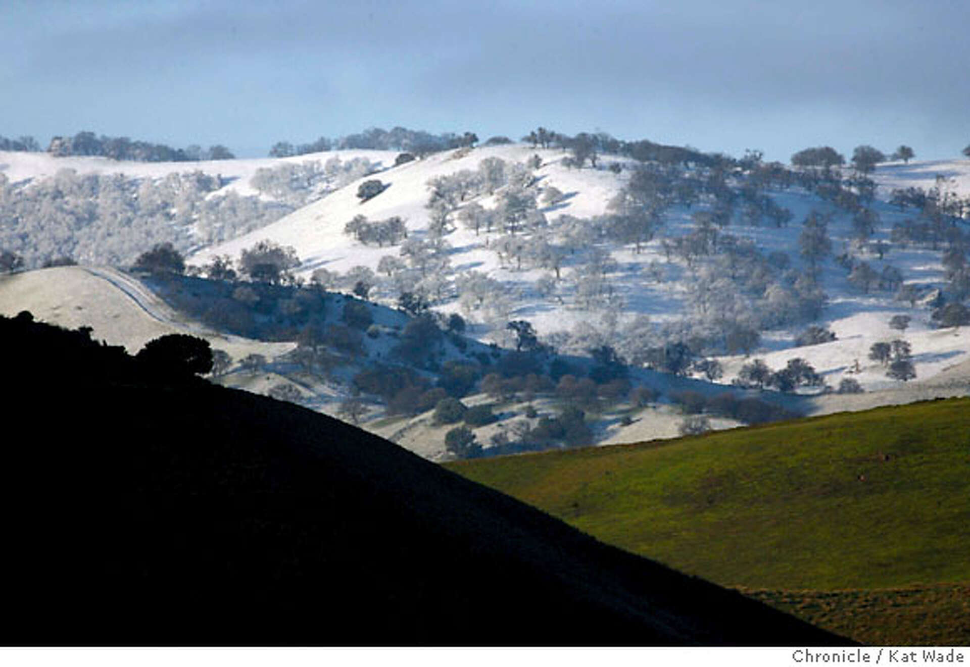 Snow on Mount Hamilton; others could get dusted