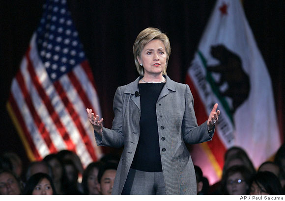 Sen. Clinton speaks to S.F. supporters