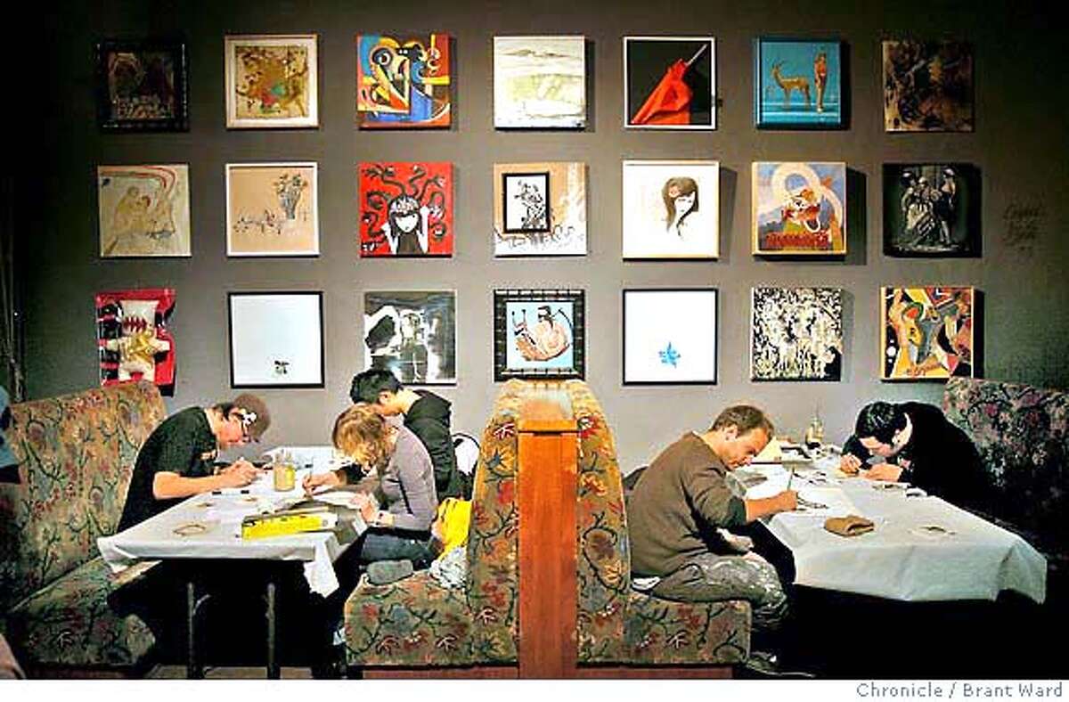 Ready, set, sketch. Monthly live art event at 111 Minna draws all ...