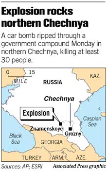 Truck bomb kills 41 in Chechnya / 200 hurt in attack Russia blames on ...