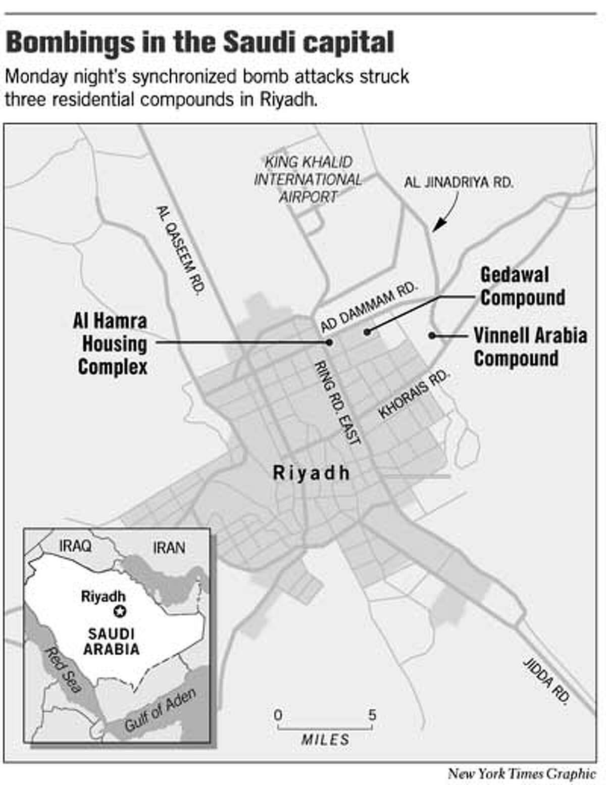 Saudis blame al Qaeda for Riyadh bomb blasts / REACTION: Bush promises ...