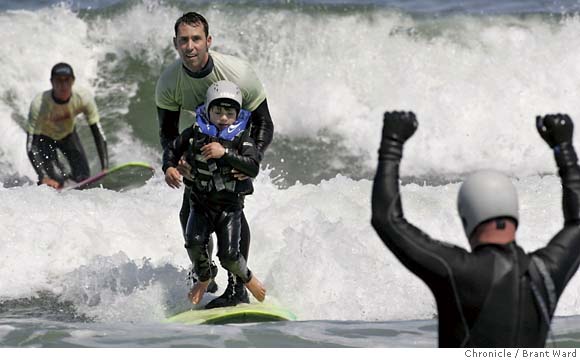 The surfing firefighters / Ride-a-Wave helps challenged, disadvantaged kids