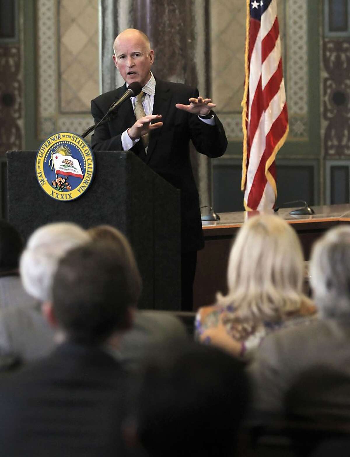 Jerry Brown defends high-speed rail