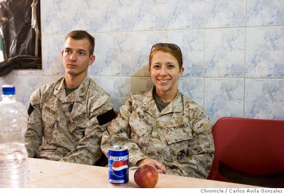 Marine's death hits reporter she had helped