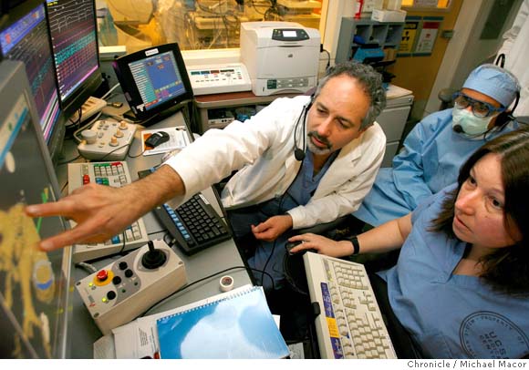 Hands-off surgery uses giant magnets to navigate the heart's veins