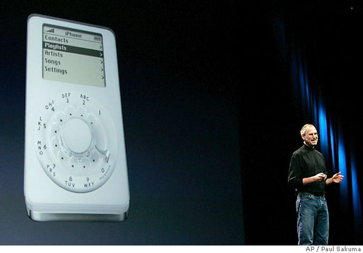 Apple unveils all-in-one iPhone / Cell phone will have music, Internet ...