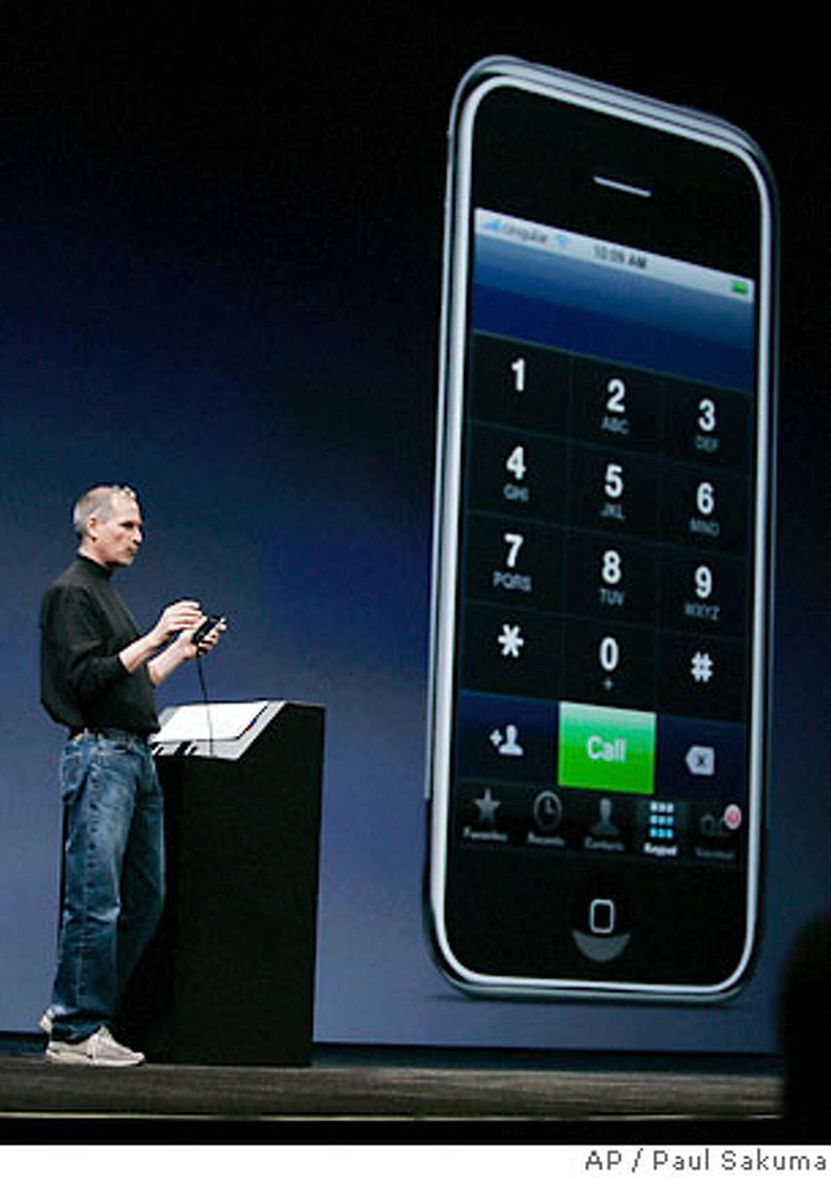 Apple unveils all-in-one iPhone / Cell phone will have music, Internet ...