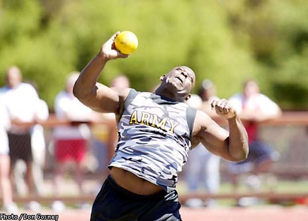 STANFORD INVITATIONAL / Uncle Sam's shot putter / Sergeant torn by ...